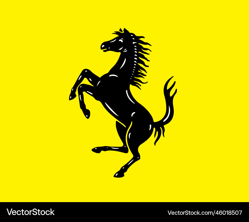 Ferrari Logo Symbol Royalty Free Vector Image - VectorStock