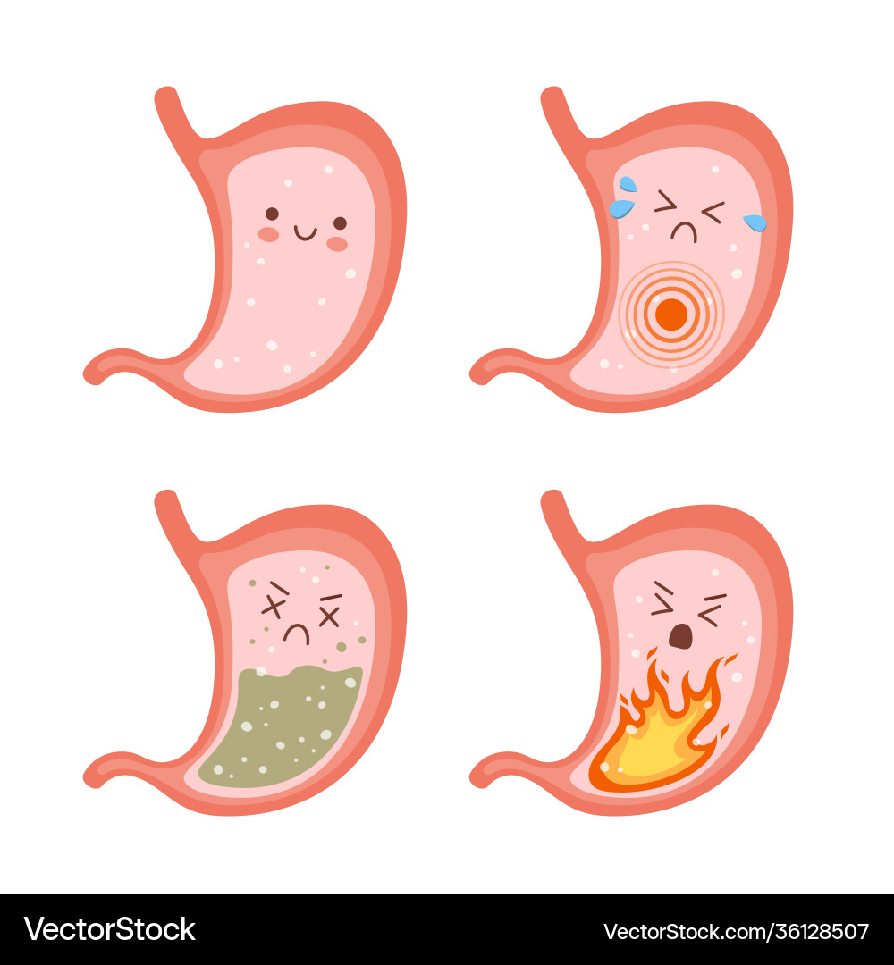 Heartburn Cartoon Reflux Vector Images (over 210)