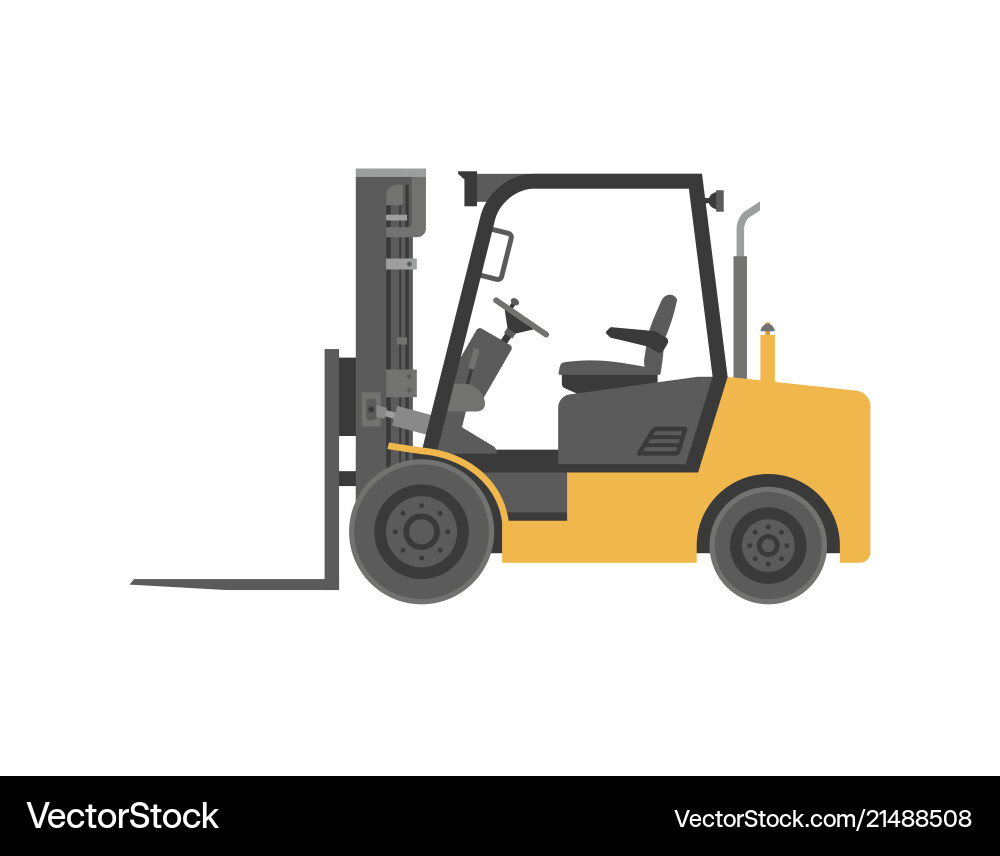 Forklift truck Royalty Free Vector Image - VectorStock