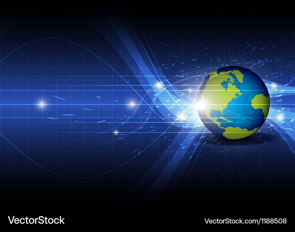 Global technology background Royalty Free Vector Image