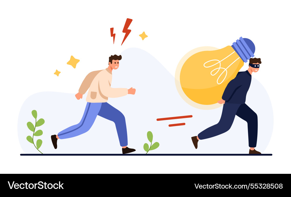 Plagiarism copy paste of information Royalty Free Vector