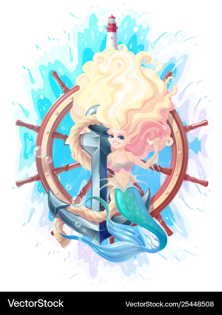 Sea mermaid concept Royalty Free Vector Image - VectorStock