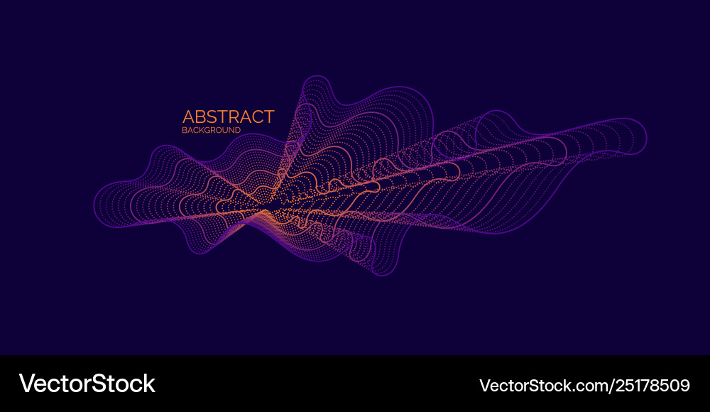 Abstract background with dynamic waves Royalty Free Vector