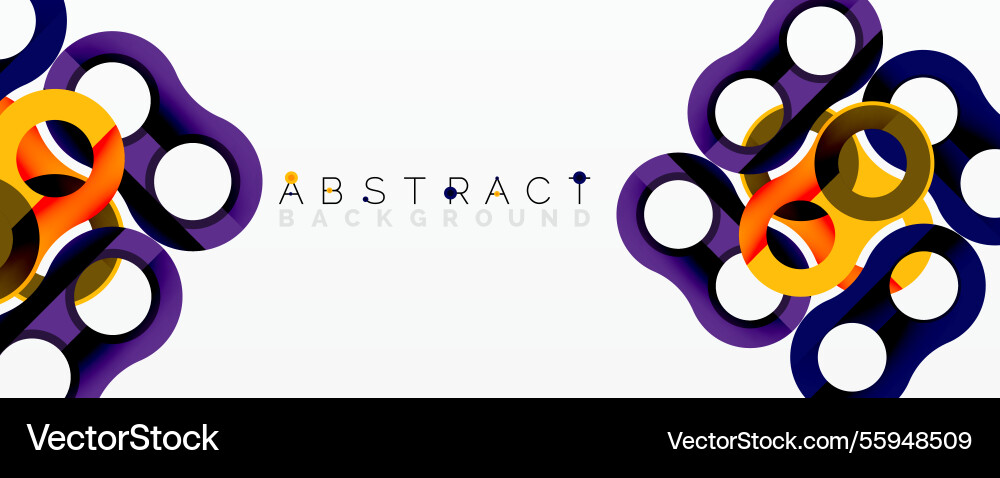 Abstract circle element composition with Vector Image