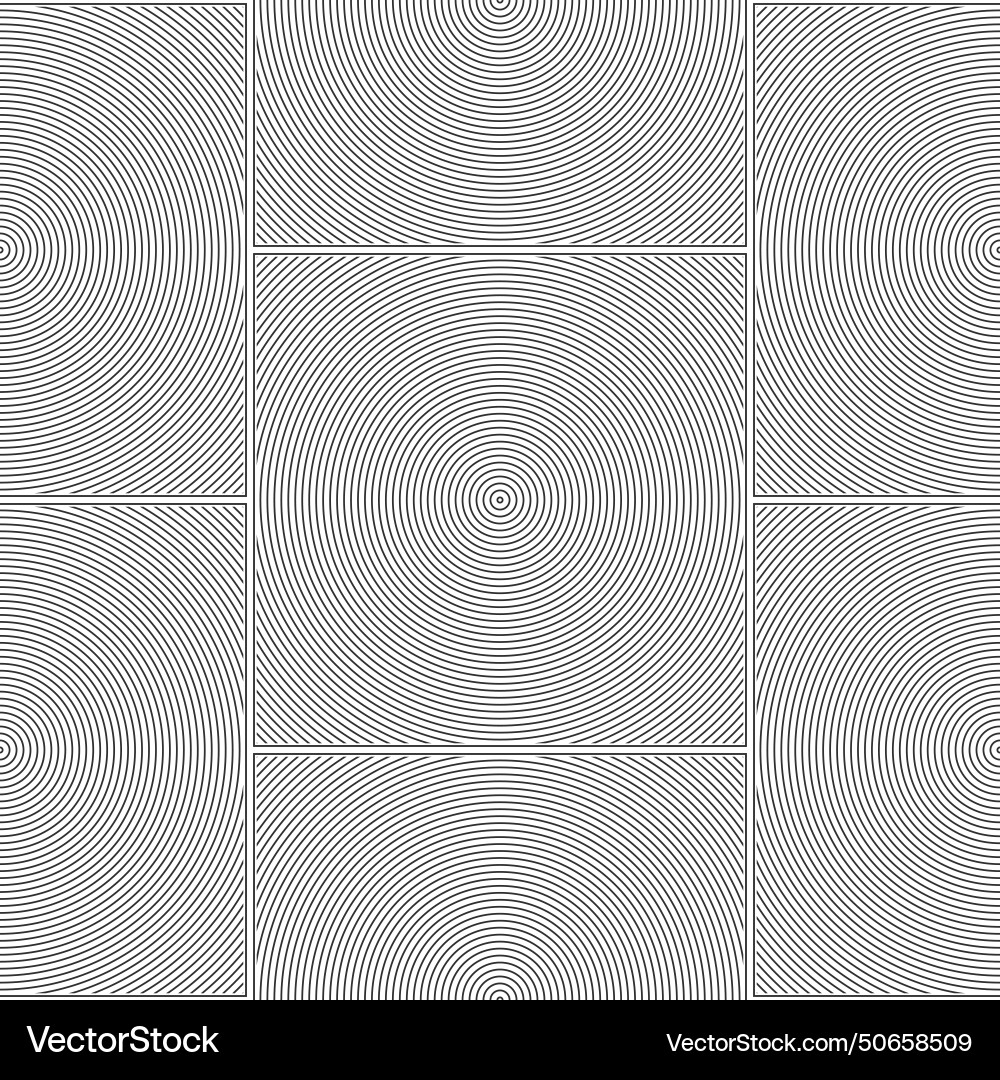 Abstract Geometric Circles Seamless Background Vector Image