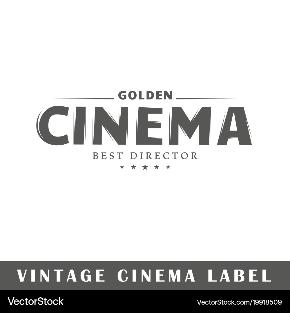 Cinema label Royalty Free Vector Image - VectorStock