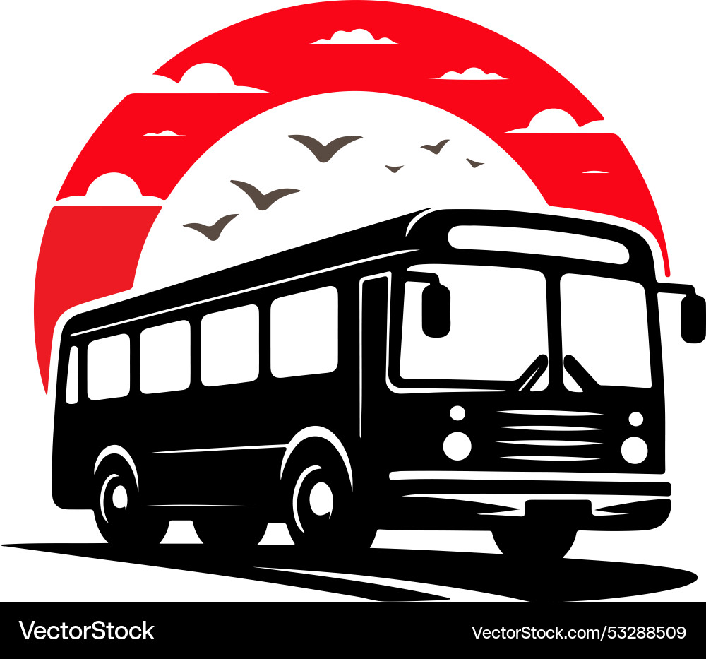 City bus Royalty Free Vector Image - VectorStock