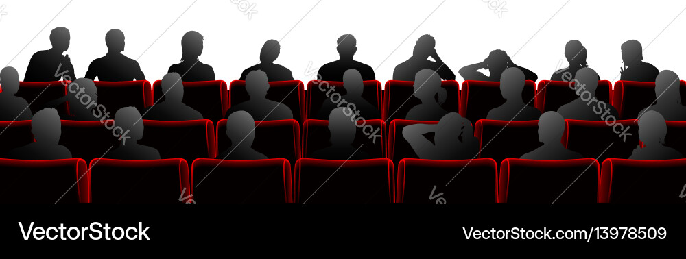 Theatre Seating - Audience View Royalty Free Vector Image