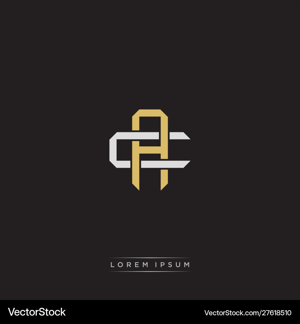 Ac initial letter overlapping interlock logo Vector Image