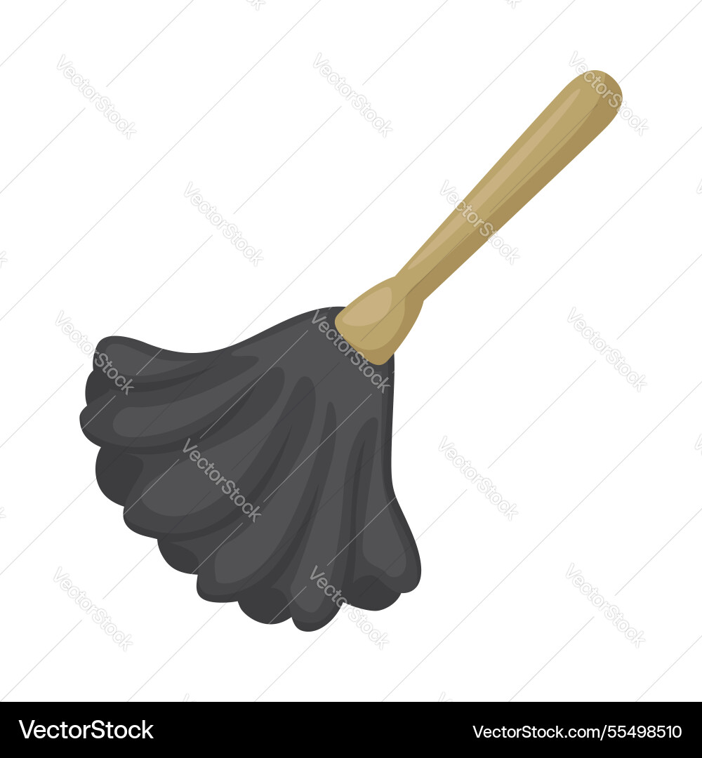 Duster sign emoji icon object chores Royalty Free Vector