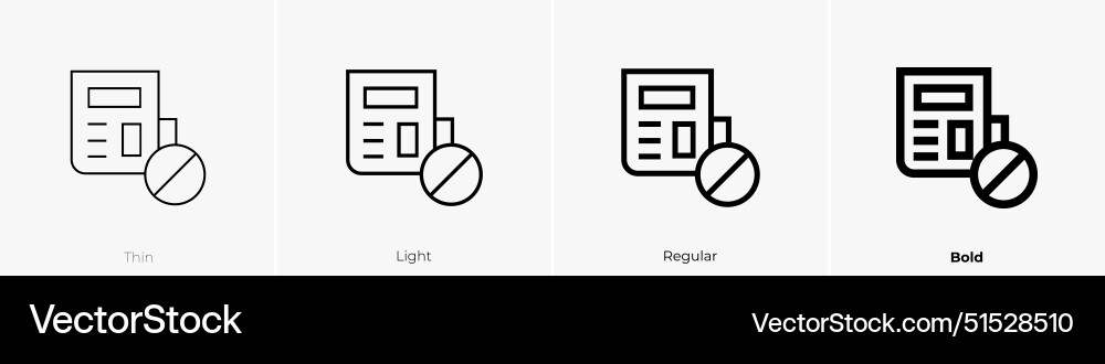 Fake news icon thin light regular and bold style Vector Image