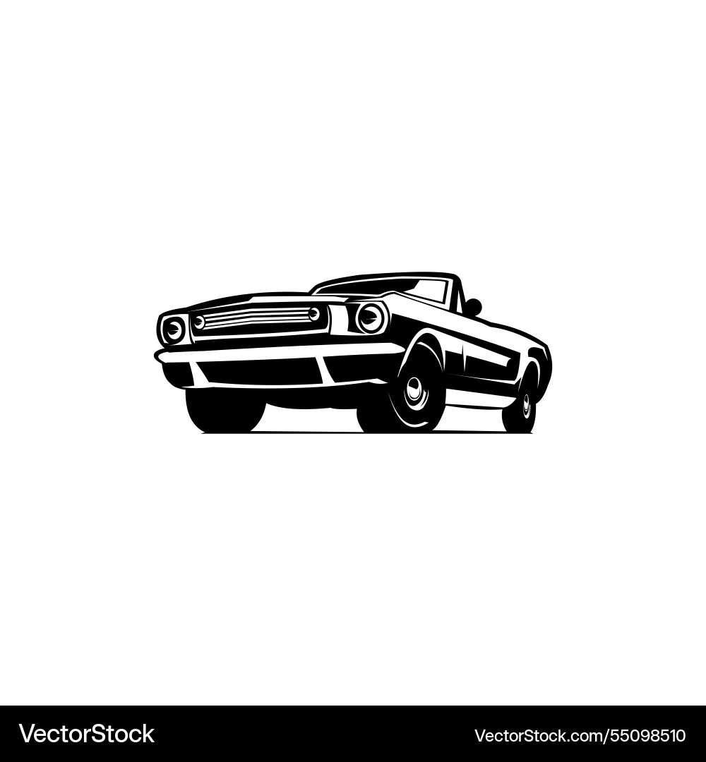 Ford mustang 1966 logo silhouette Royalty Free Vector Image