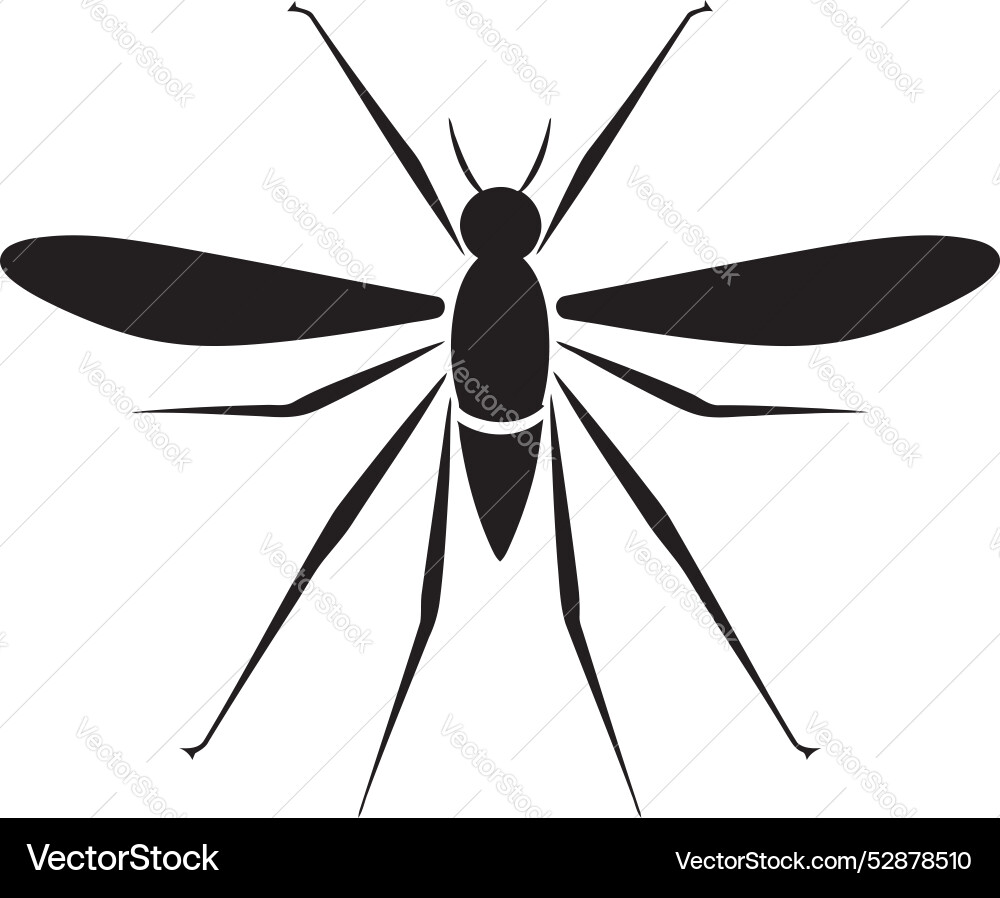 Intricate mosquito icon abstract Royalty Free Vector Image