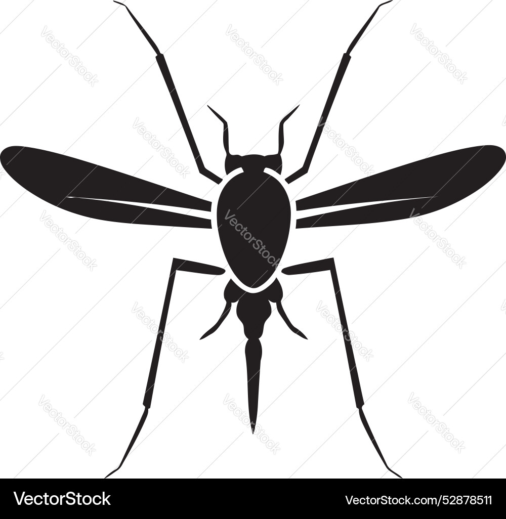 Abstract mosquito symbolism graceful Royalty Free Vector