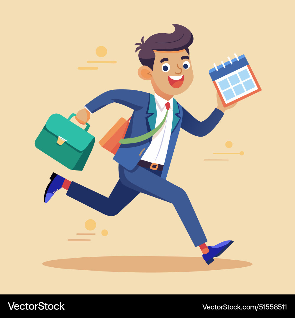 Annual leave take day off or vacation to rest Vector Image