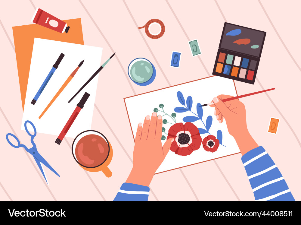 Craft hobby background Royalty Free Vector Image