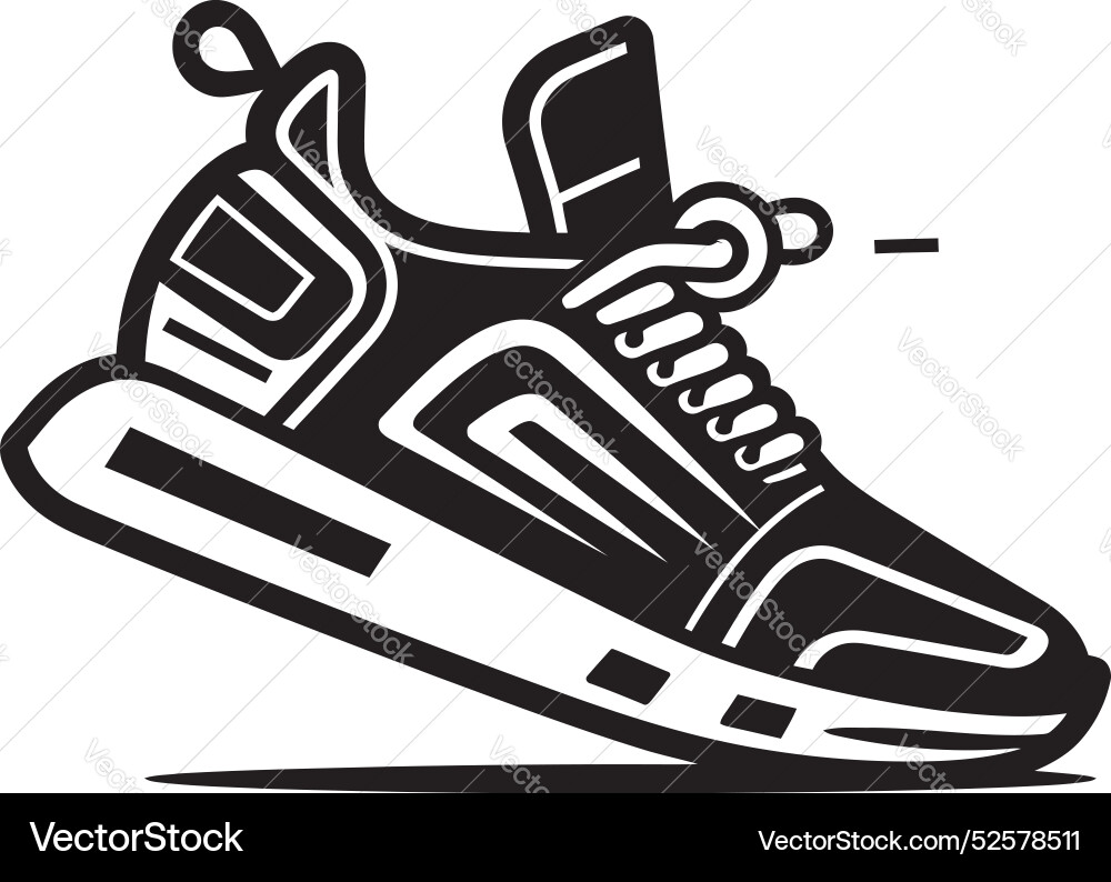 Hyperrun heralds futuristic shoe emblem aerodash Vector Image