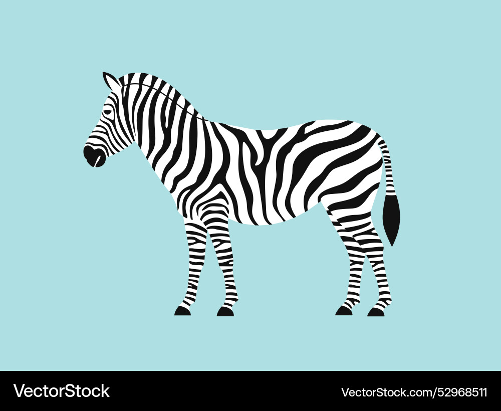 Zebra Royalty Free Vector Image - VectorStock