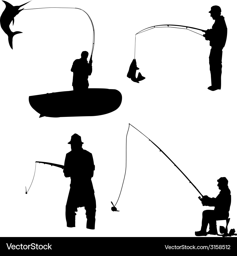 Fishermen Royalty Free Vector Image - VectorStock
