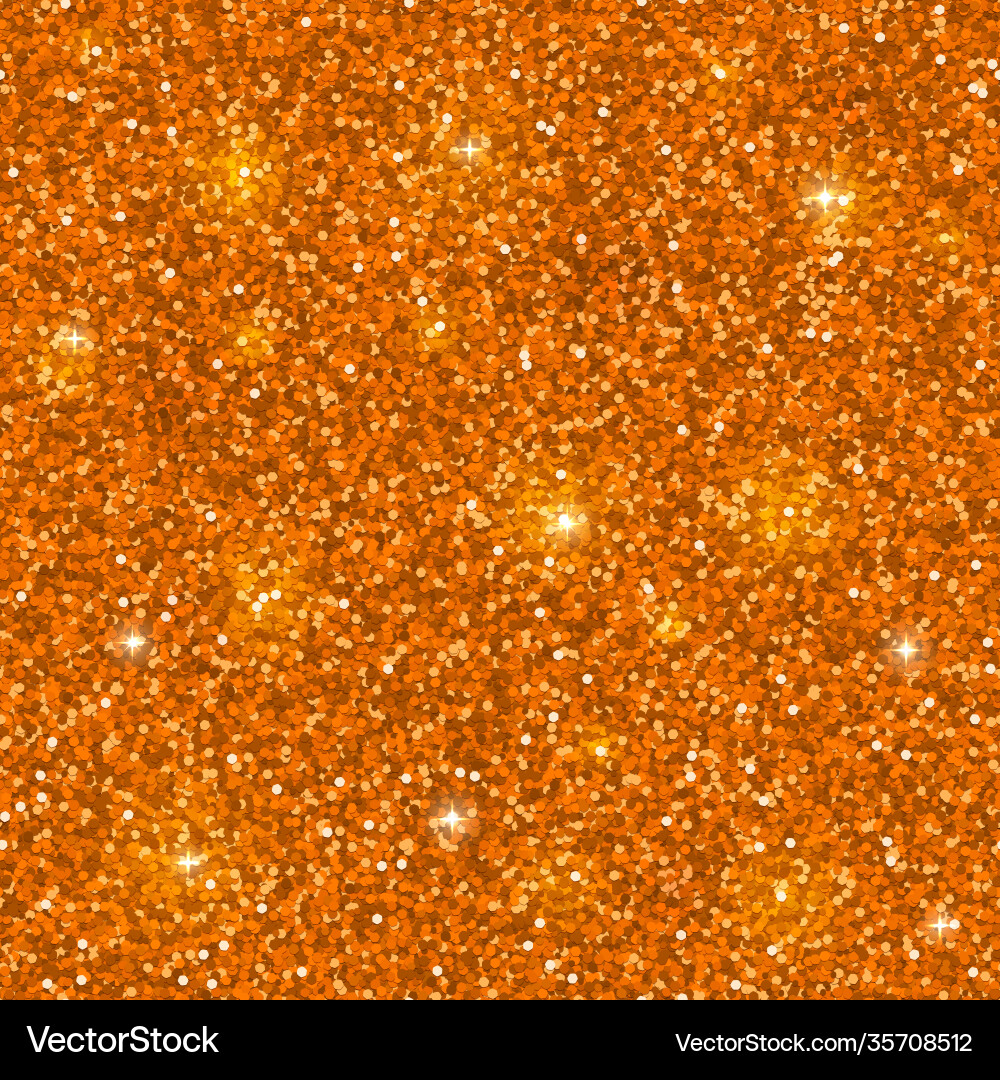 Orange Glitter Sparkle Seamless Pattern Royalty Free Vector