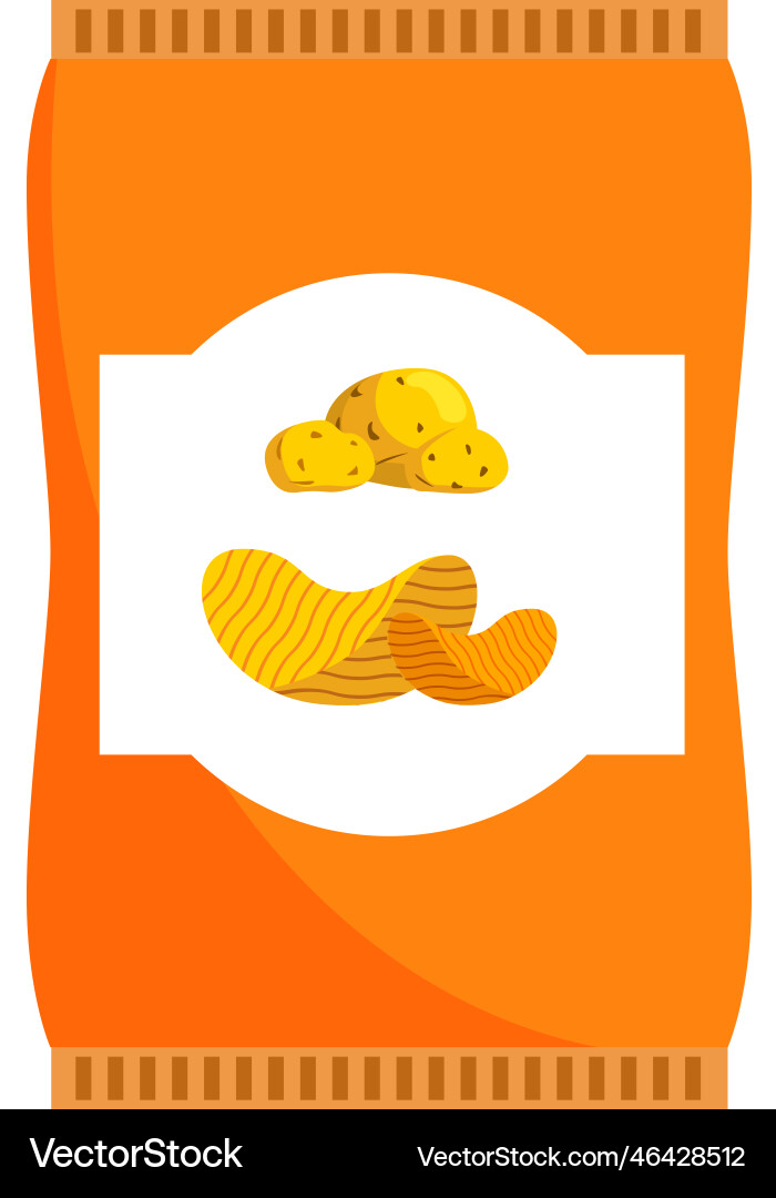 Potato Chips Bag Royalty Free Vector Image - VectorStock