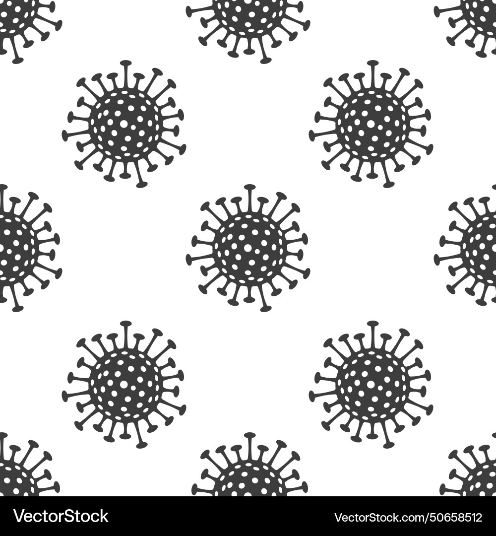 Virus background seamless pattern Royalty Free Vector Image