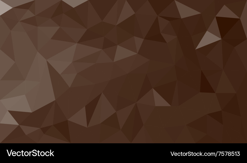 Brown polygon background Royalty Free Vector Image