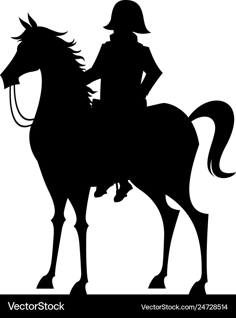 Napoleon bonaparte on white Royalty Free Vector Image