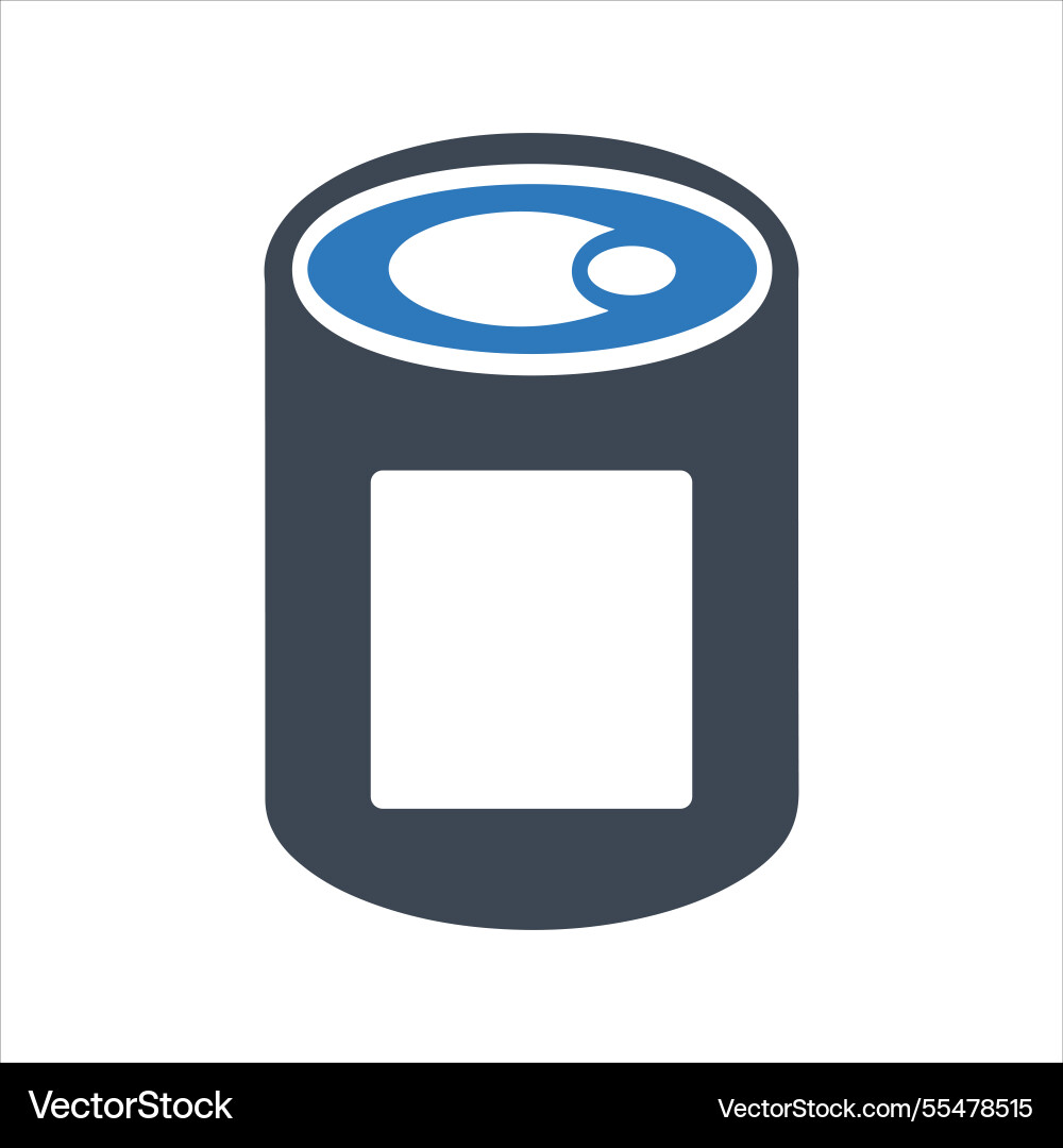 Canned food icon can Royalty Free Vector Image