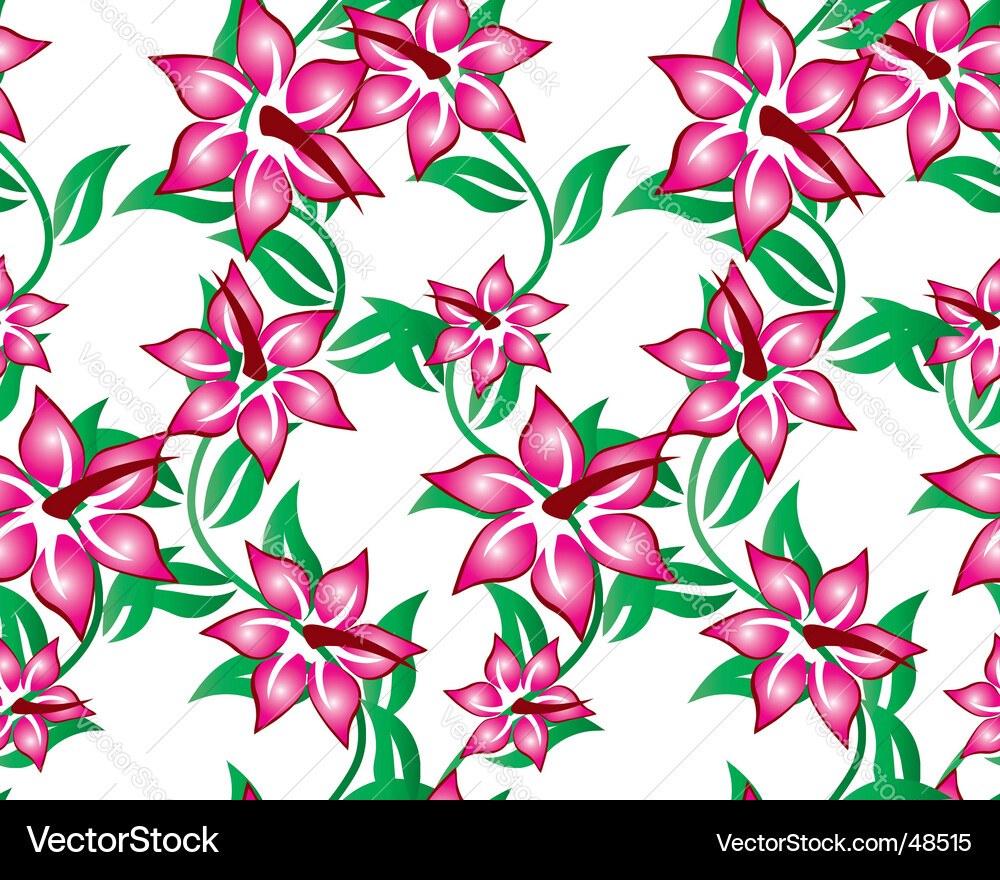 Floral seamless Royalty Free Vector Image - VectorStock