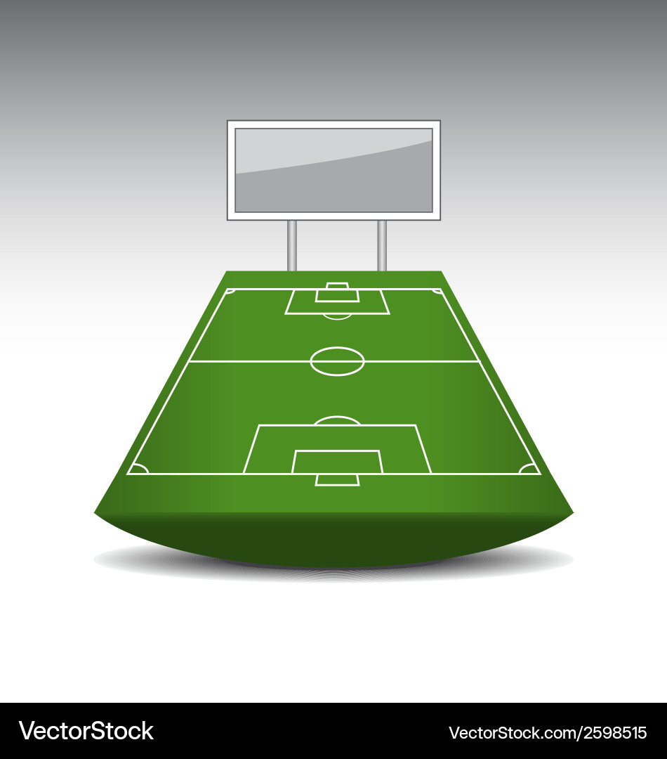 Soccer field Royalty Free Vector Image - VectorStock