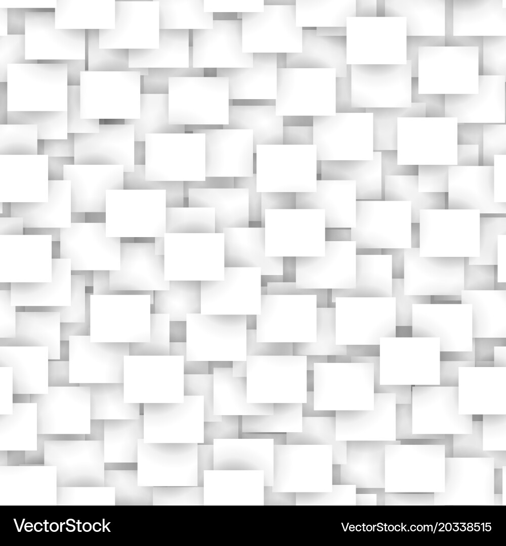 White rectangle seamless abstract pattern Vector Image