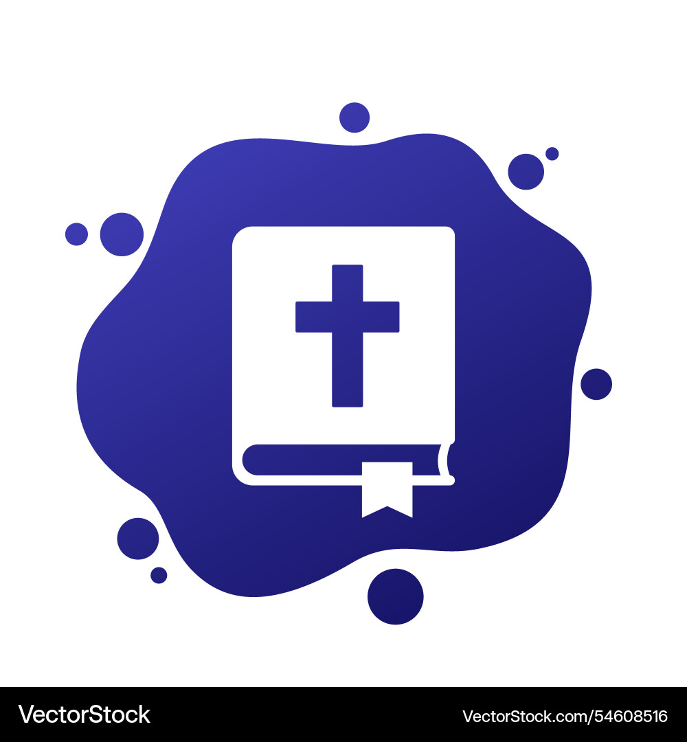 Bible icon holy prayer book Royalty Free Vector Image