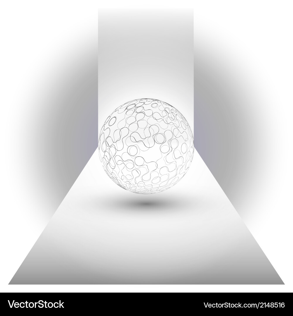 Transparent sphere background Royalty Free Vector Image