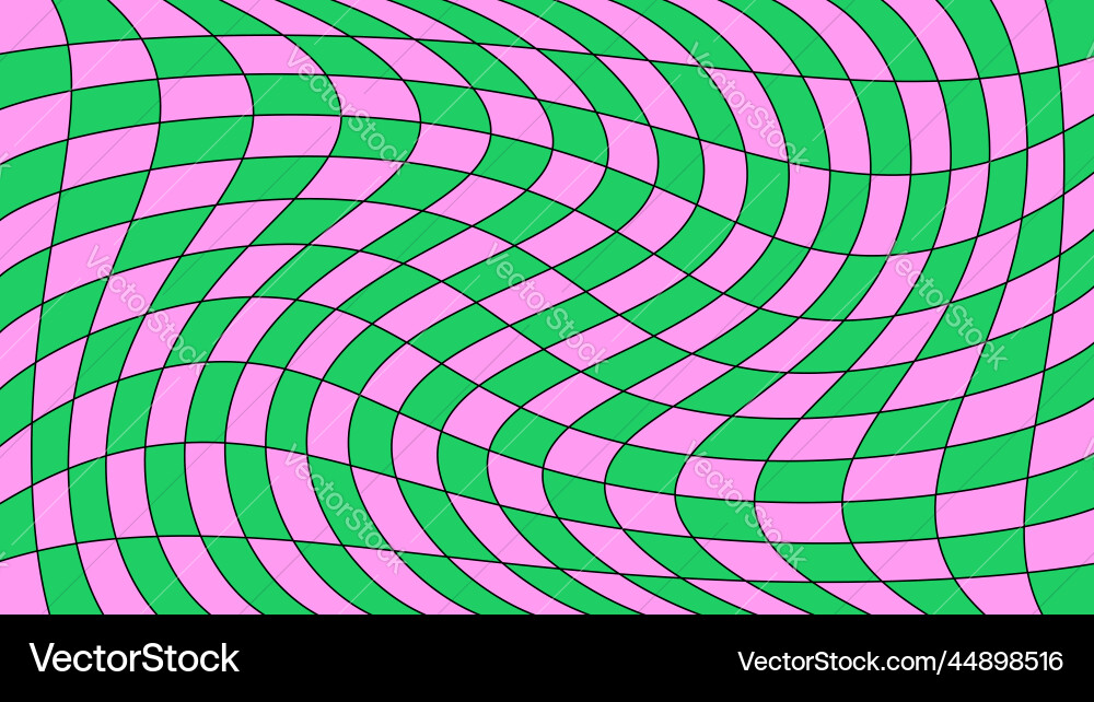 Trippy checkered background Royalty Free Vector Image