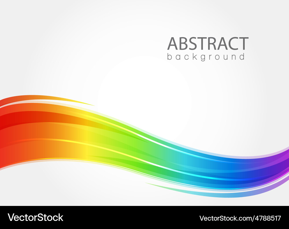 Abstract background with rainbow wave Royalty Free Vector