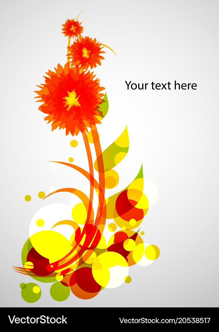 Colorful flower Royalty Free Vector Image - VectorStock