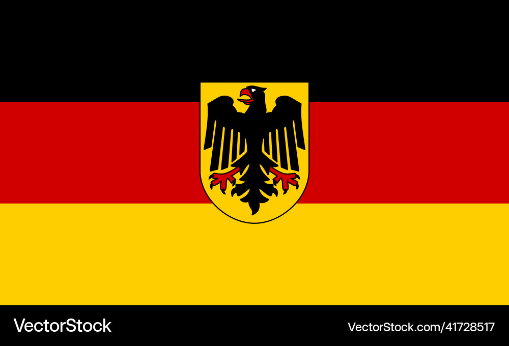 Germany state flag Royalty Free Vector Image - VectorStock