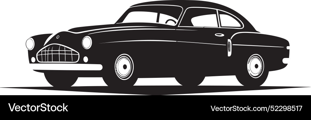 Inky acceleration black car drive vec Royalty Free Vector