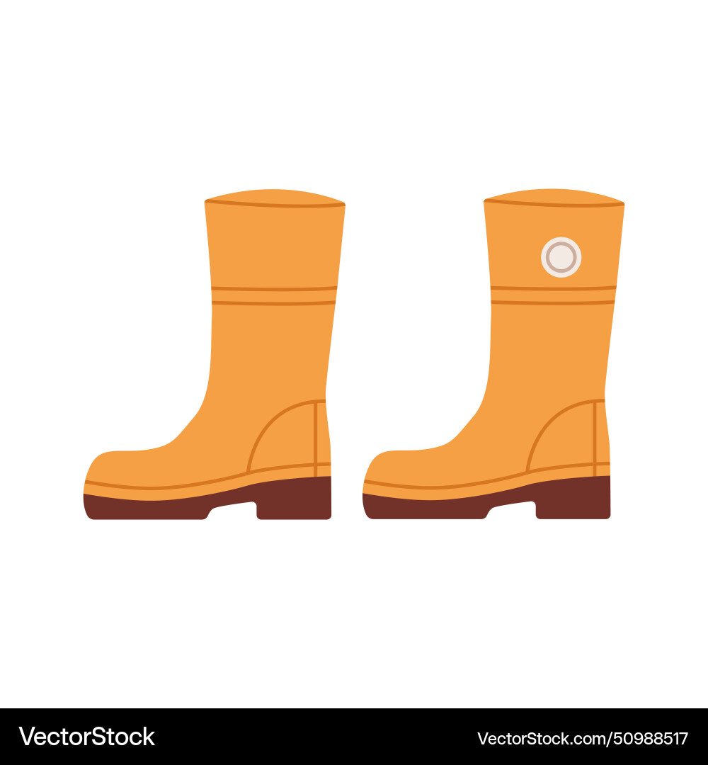 Rubber boots Royalty Free Vector Image - VectorStock