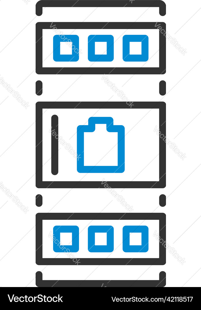 Server rack icon Royalty Free Vector Image - VectorStock