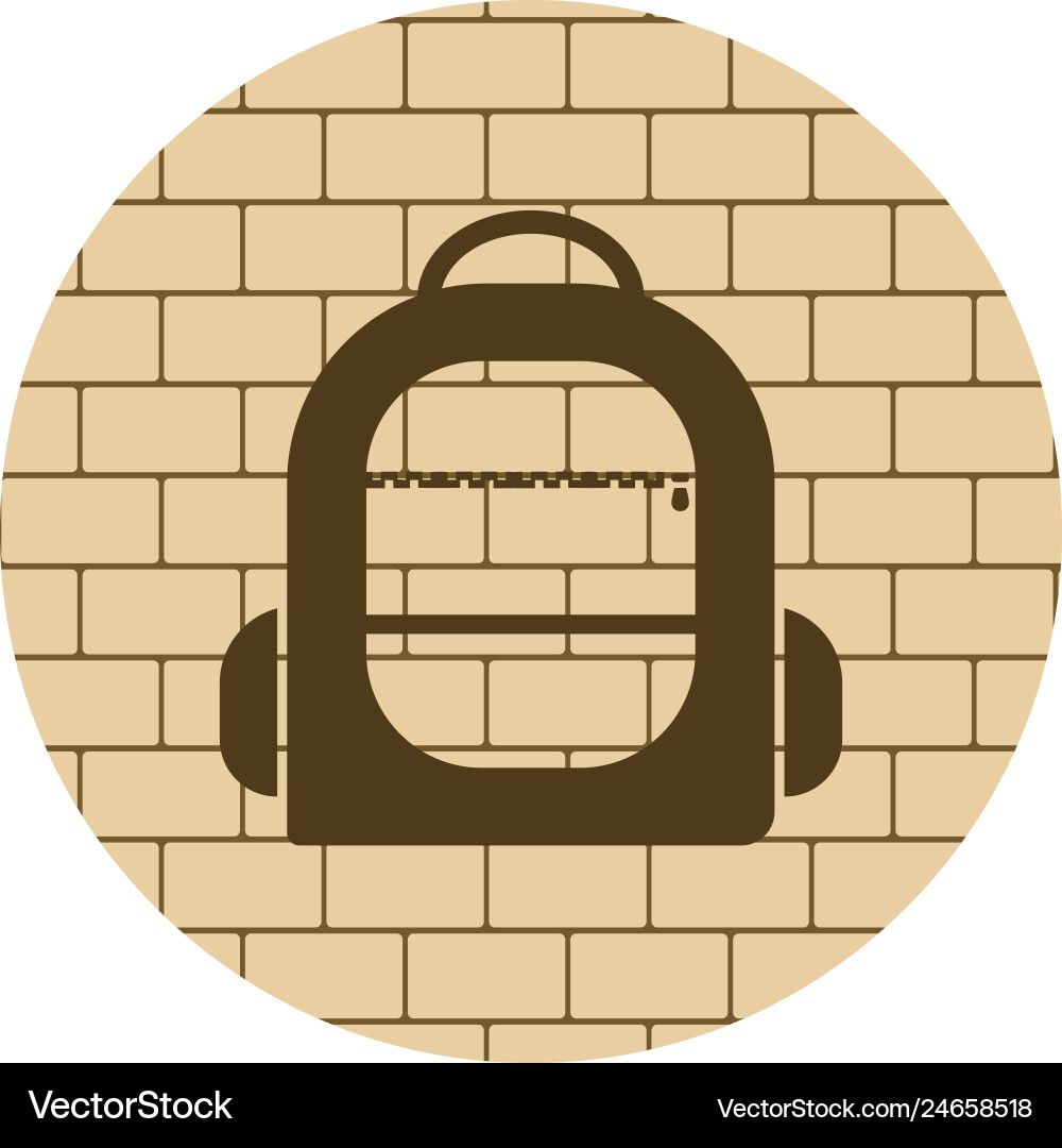 Bag pack icon Royalty Free Vector Image - VectorStock