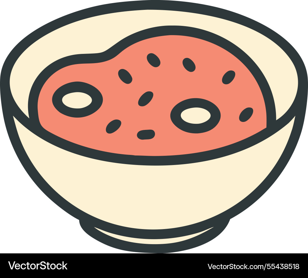 Miso soup in ceramic bowl Royalty Free Vector Image