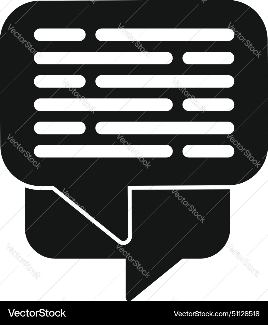 New chat support icon simple assistance Royalty Free Vector