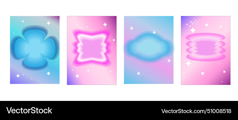 Set yak posters 160324 Royalty Free Vector Image