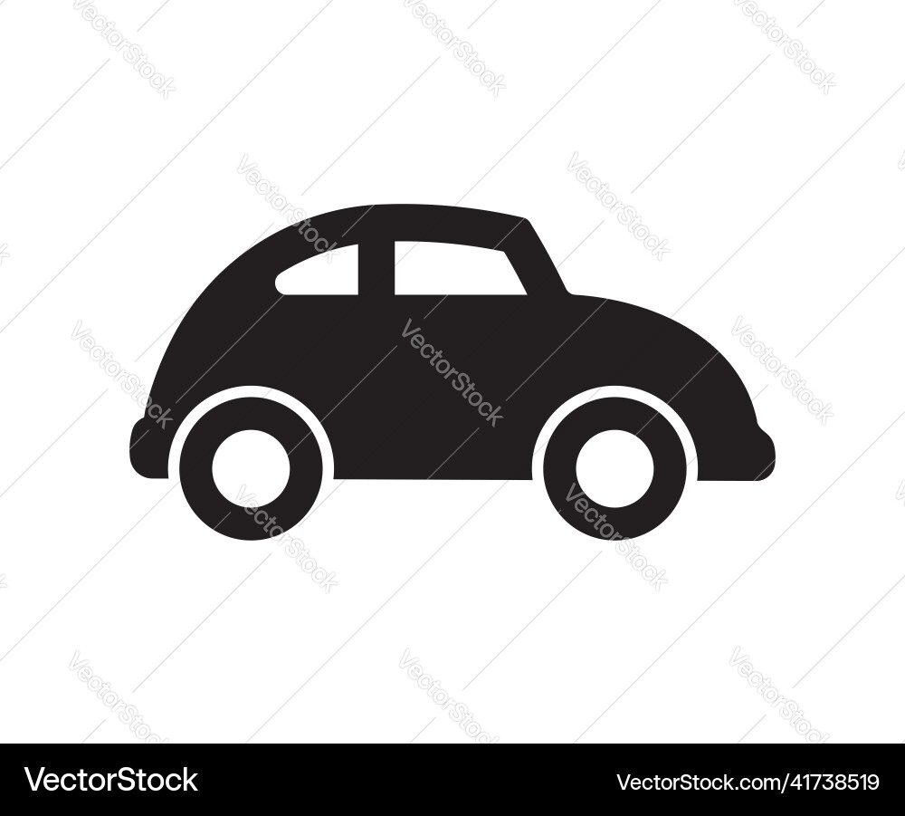 Car Silhouette Side View Royalty Free Vector Image