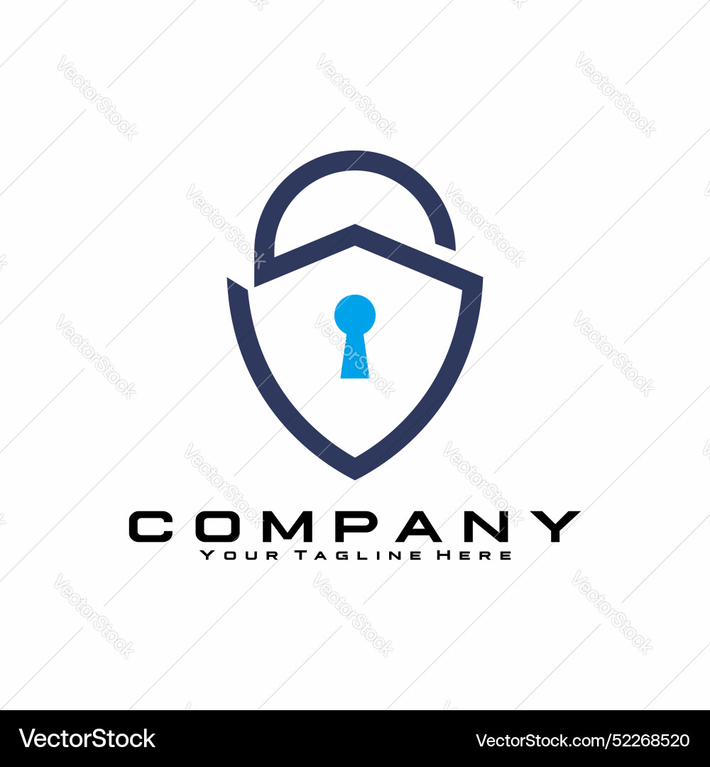 Shield house logo element design template Vector Image