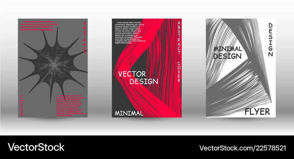 A set of modern covers Royalty Free Vector Image