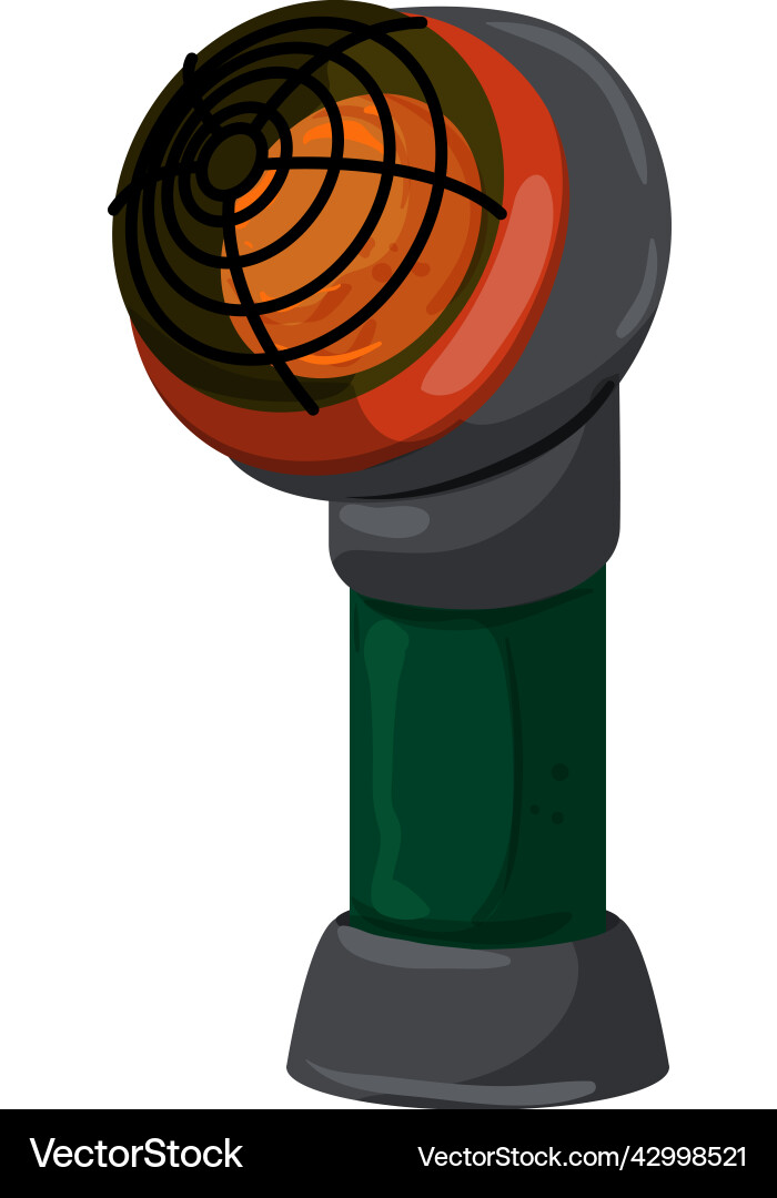 Burner heater gas cartoon Royalty Free Vector Image