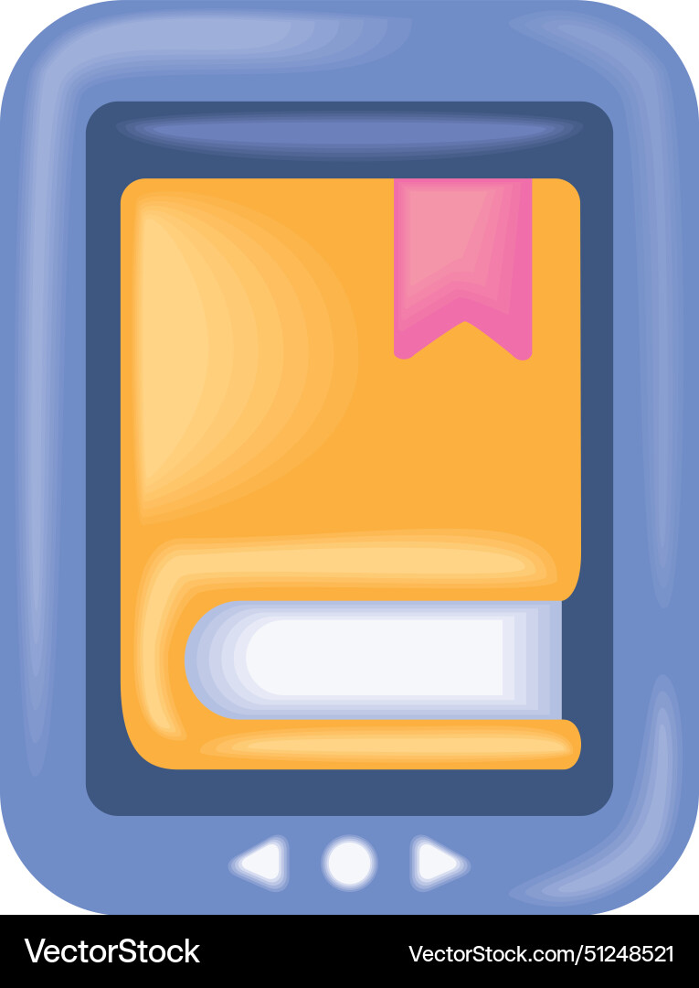 Ebook library digital Royalty Free Vector Image